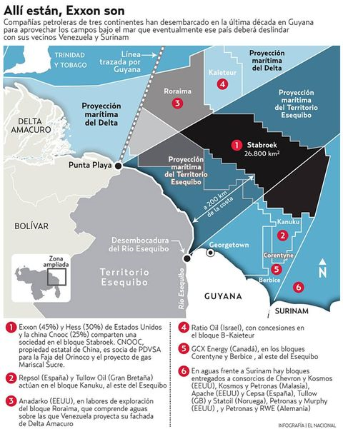 GUAYANA ESEQUIBA: EMBADURNADOS CON LOS INTERESES DE LAS TRANSNACIONALES ...